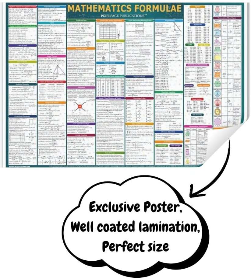 mathematics formula wall chart
