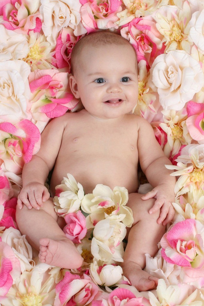 Images Of Cute Babies With Flowers 15,256 Babies In Flowers Stock