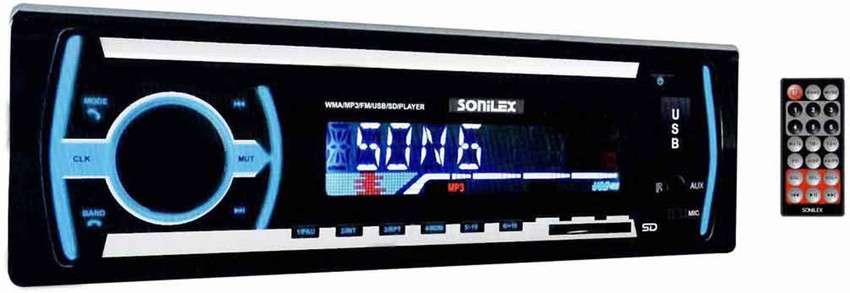 SOniLEX MP3 1601 Single DIN Car Stereo with Bluetooth Car Stereo Price in India Buy SOniLEX MP3 1601 Single DIN Car Stereo with Bluetooth Car Stereo online at Flipkart
