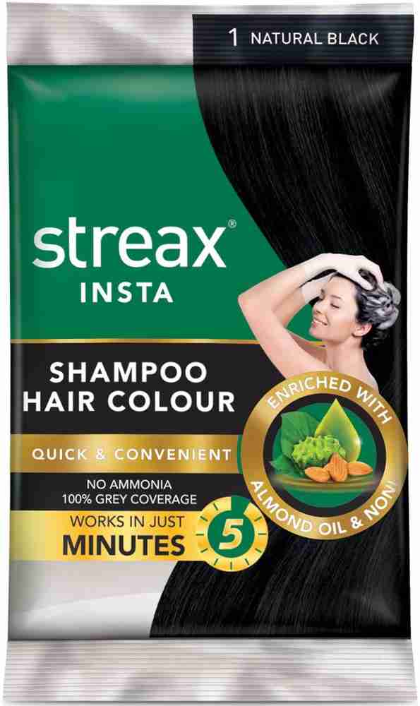 Black hair colour shampoo store