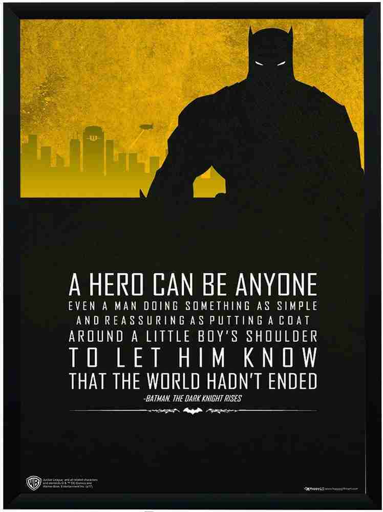 Batman Motivational Quotes Batman Ben Affleck Marvel Dc Framed Poster