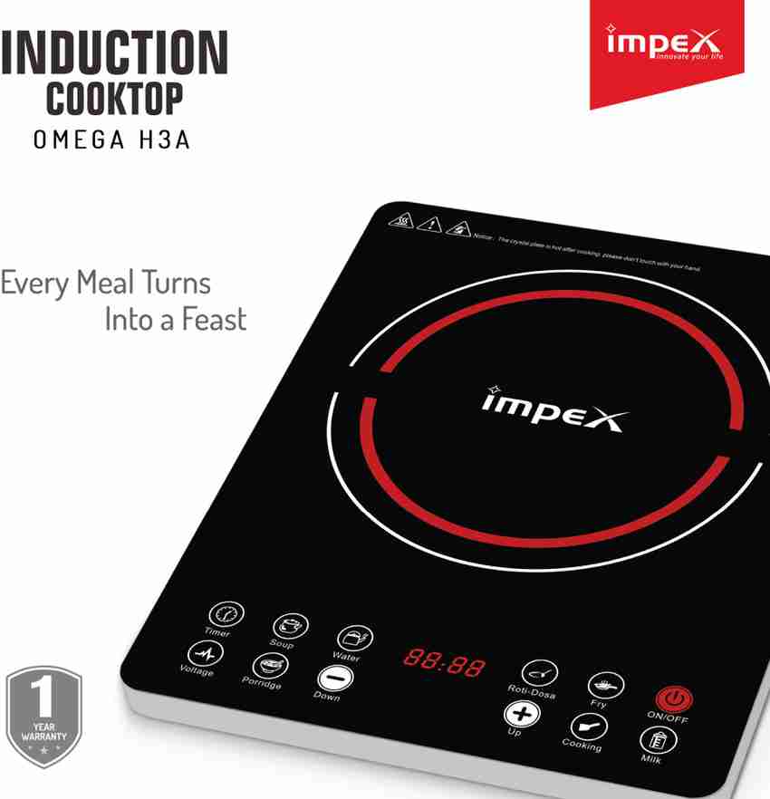 Buy IMPEX 1500 W Induction Cooktop Touch Panel Online at best price in India Flipkart