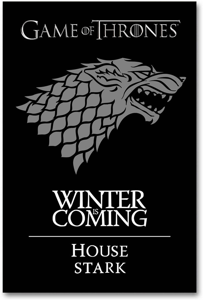 Game Of Thrones Winter Is Coming Logo Winter Coming Game Thrones Stock