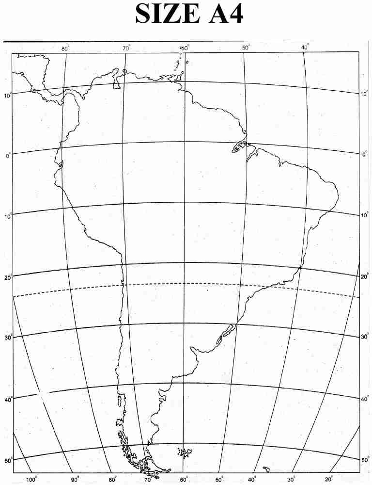 Printable Blank Map Of South America 🗺 FREE Printable Blank Maps