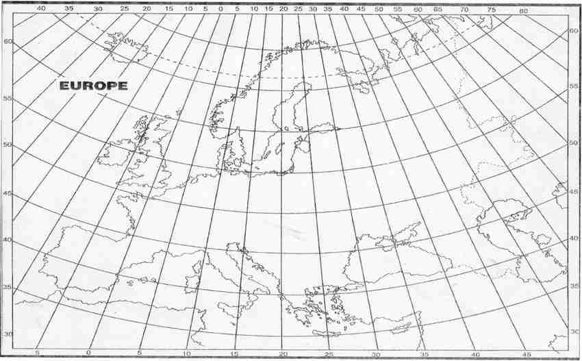 Blank Physical Map Of Europe SMALL 100 EUROPE POLITICAL OUTLINE MAP