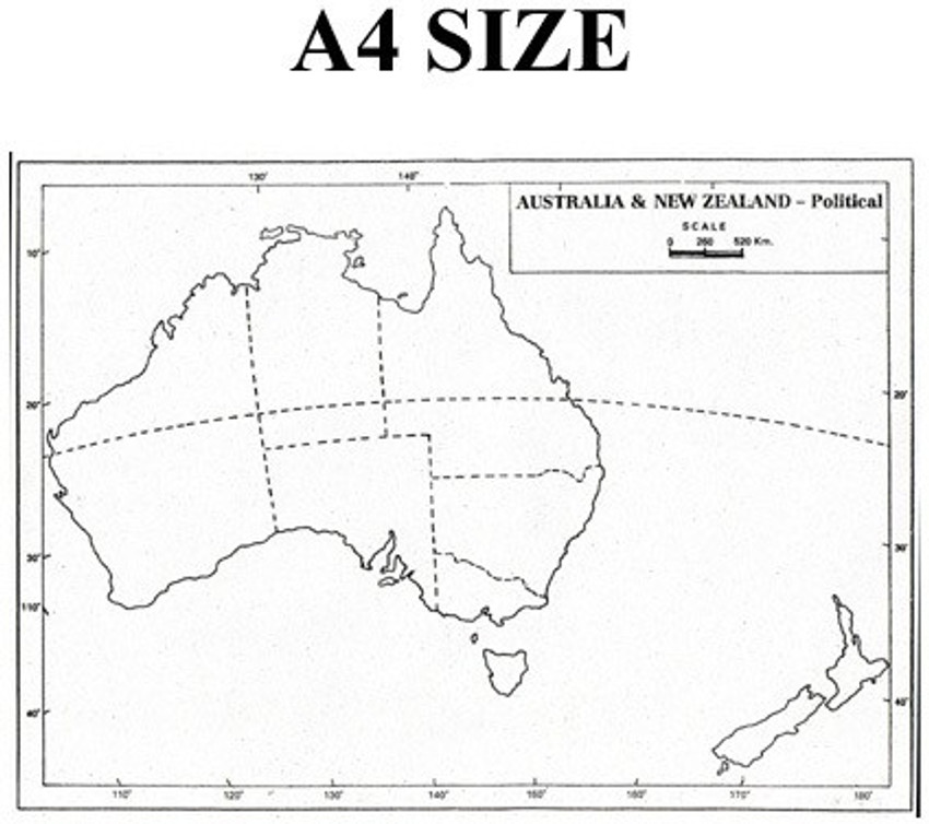 Blank Map Free Printable Blank Map Of Oceania & Australia
