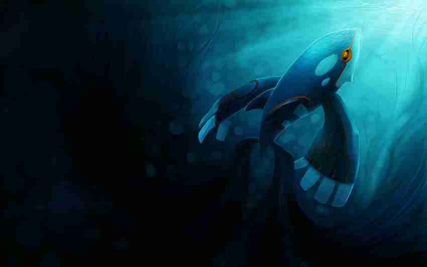 Pokemon Water Background The Giant Draconic Pokemon Standing In Water