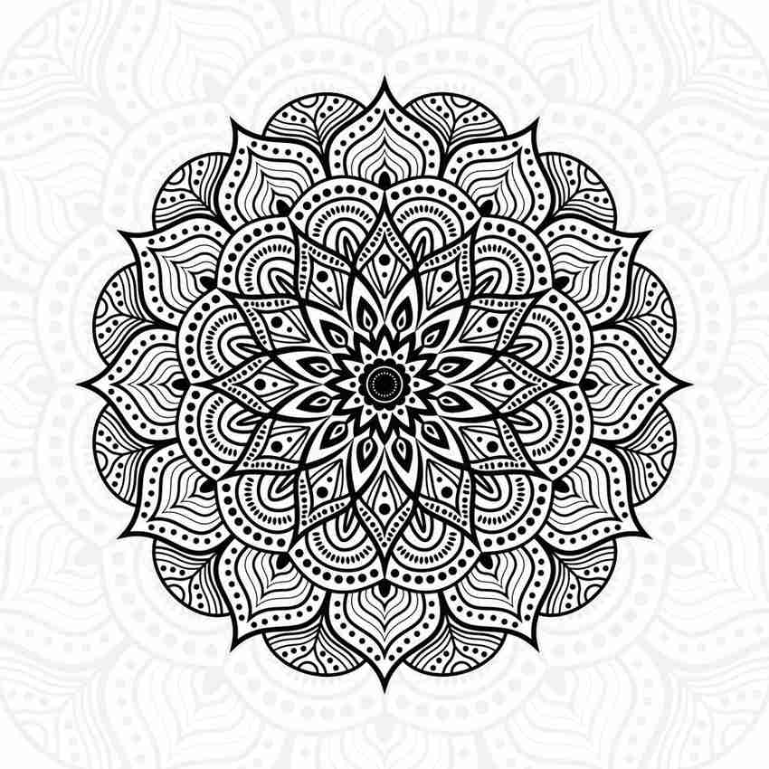 Art Coloring Printable Rangoli Patterns Rangoli Worksheet | Teaching