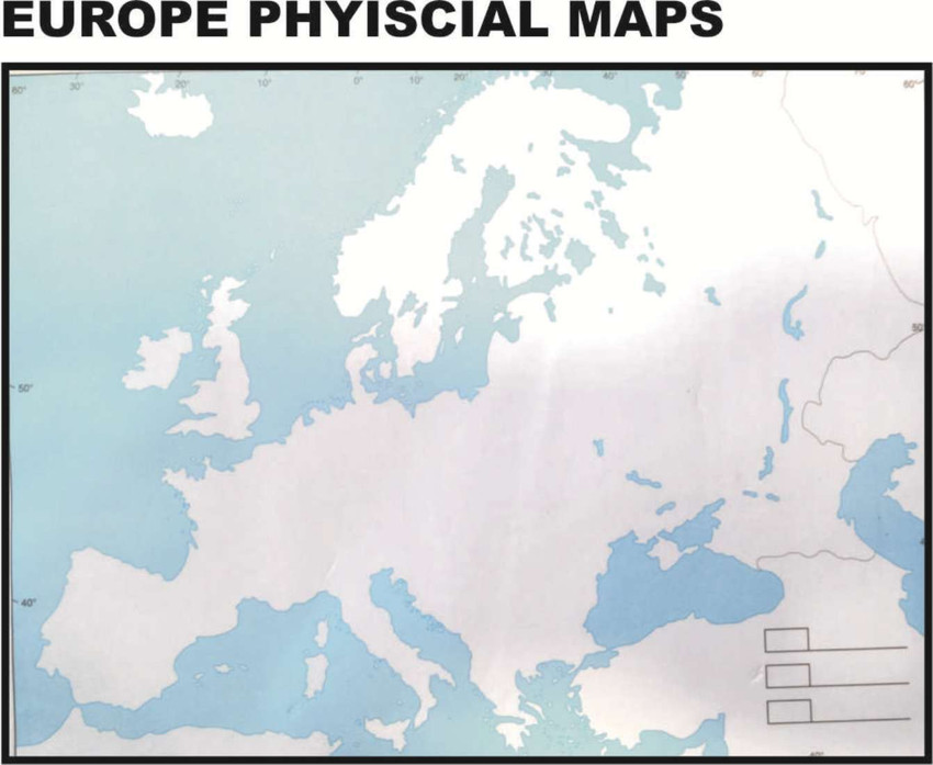 Europe Physical Map Outline Europe Physical Map | Gifex