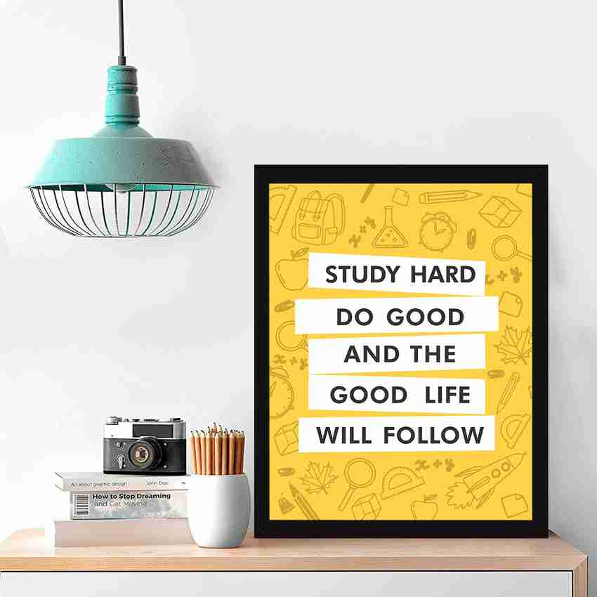 Study Room Quotes Successful People Motivational Quote Wall Frames,