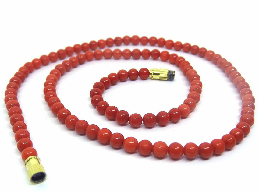 Ratna Gemstone Coral Munga Stone Mala 100 Natural Original Coral Stone Necklace Price in India Buy Ratna Gemstone Coral Munga Stone Mala 100 Natural Original Coral Stone Necklace Online