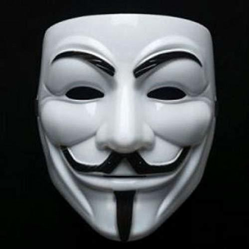 V For Vendetta Mask Black And White Anonymous Mask Logo Anonymous