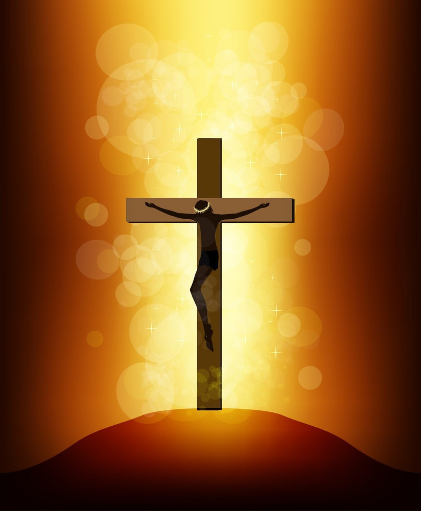 Jesus On The Cross New Testament Cut Out With Pontius Pilate, Jesus