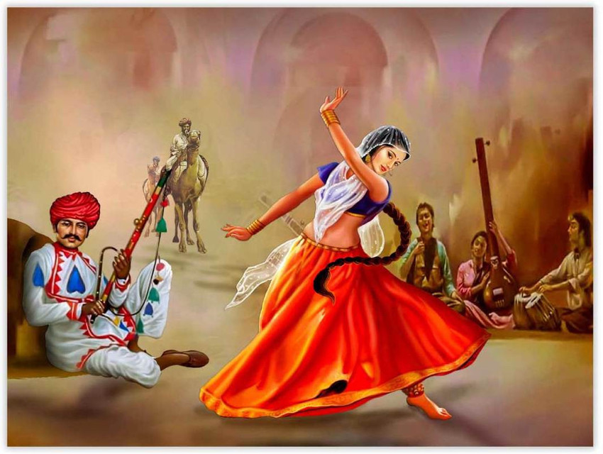 Rajasthani Dance Painting Why Ghoomar Is One Of The World's Best
