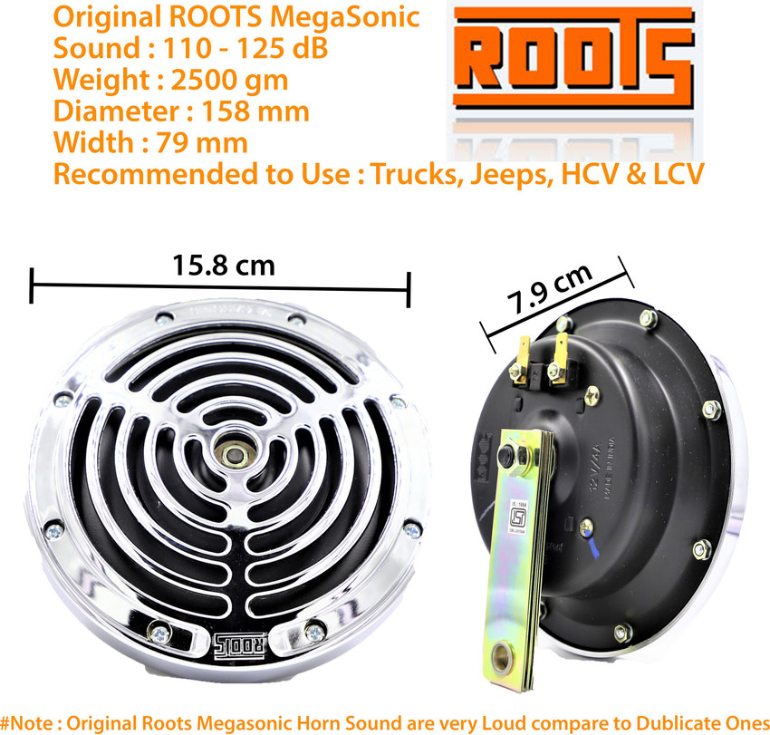 Roots horn for car store