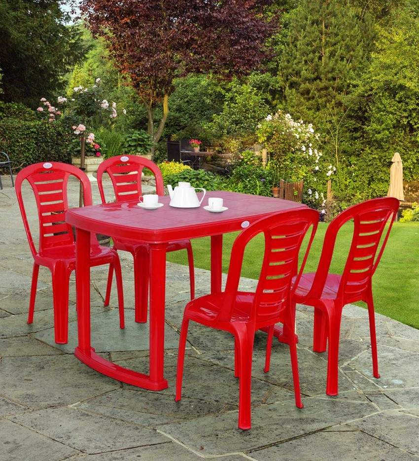 Petals Plastic Table Chair Set