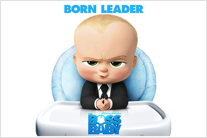 Boss Baby Born Leader Boss Baby Theme Flag Hanging | Personalized