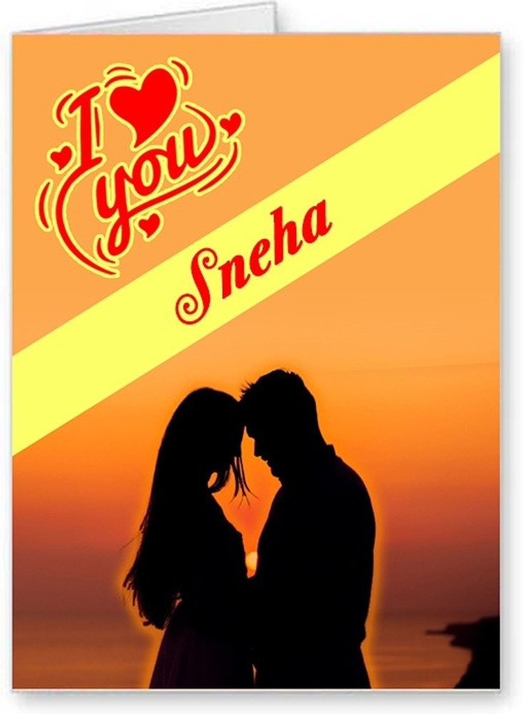 I Love You Sneha Name Wallpaper