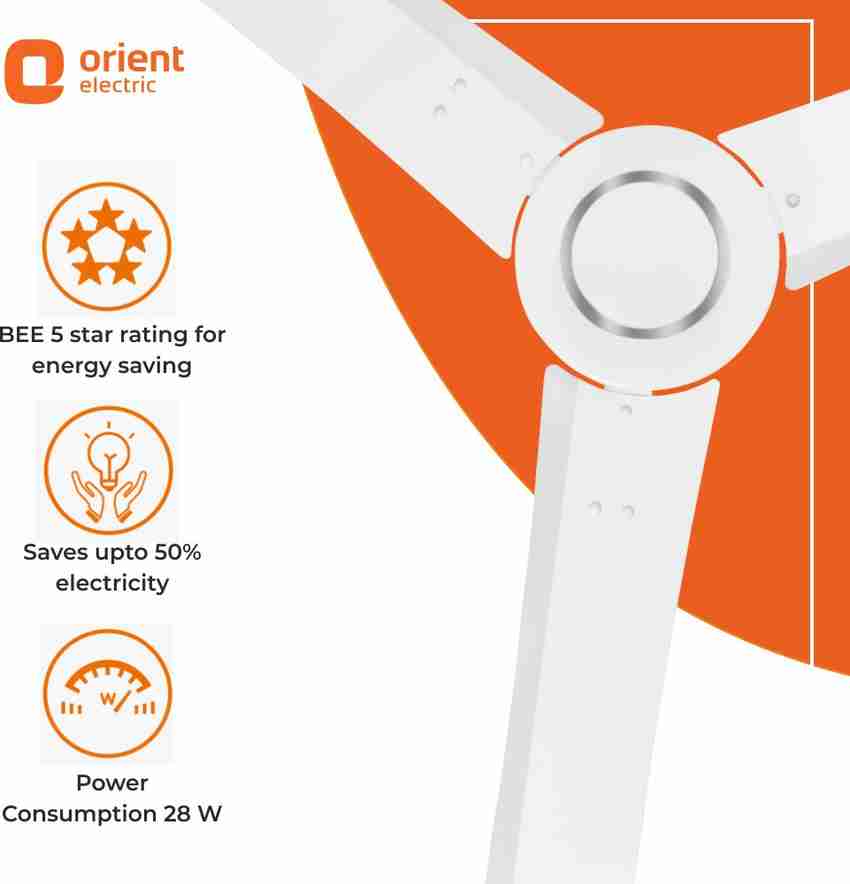 Orient Fans Logo Orient Electric Ujala Prime 5 Star 1200 Mm BLDC Motor