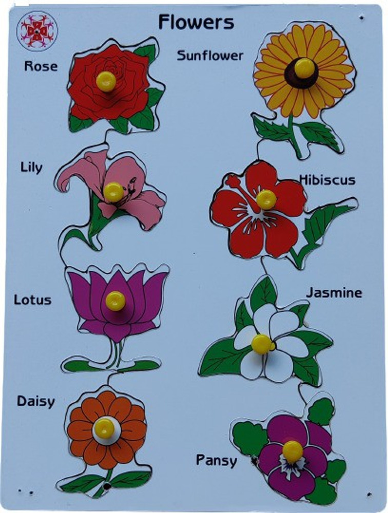 Flowers Name With Pictures For Kids Wooden English Kids Flower
