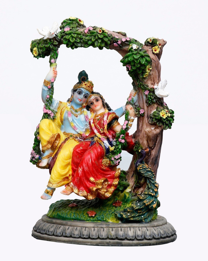 Shri Krishna Murti 8" Brass Shri Krishna Standing Idol Kanha Figurine