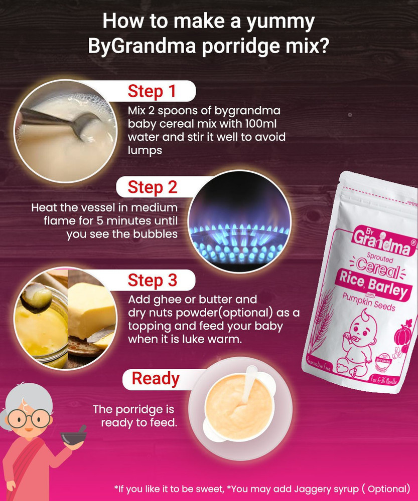 how to prepare barley for 6 month old