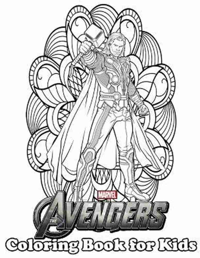 kid avengers coloring pages
