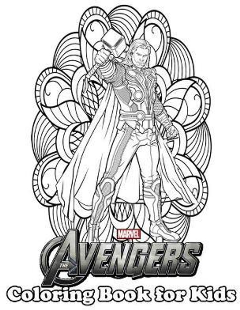 the avengers coloring pages for kids