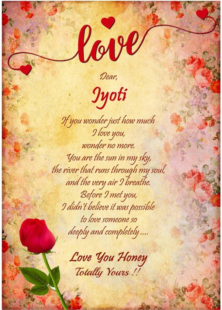 I Love You Jyoti Name Wallpaper Midas Craft Love You Jaan Jyoti Card
