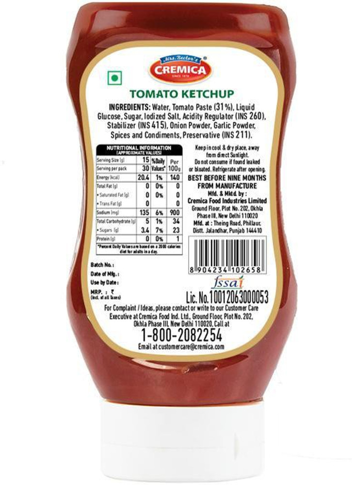 Tomato Ketchup Cremica