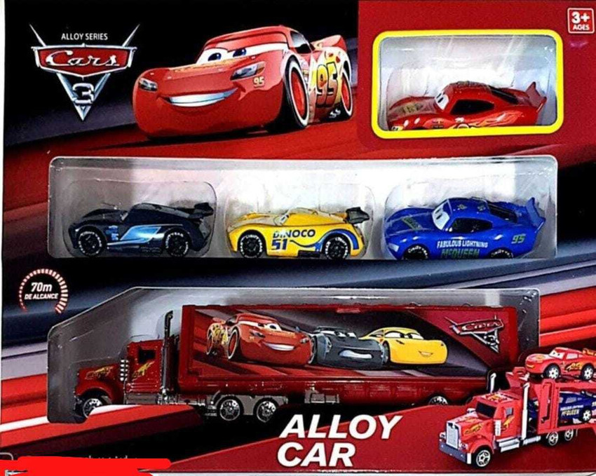 The Simplifiers Pixar Cars Toys McQueen Truck with 4 Cars Die Cast Toy Pixar Cars Toys McQueen Truck with 4 Cars Die Cast Toy Buy MCQUEEN toys in India. shop