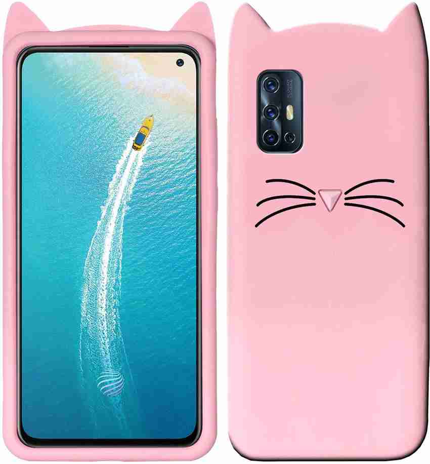 FancyArt Back Cover for Vivo V19 Pink Cat Soft Silicone Girls 3D Back Case Cover Vivo V19 FancyArt Flipkart