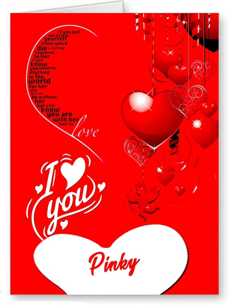 I Love You Pinky Logo Midas Craft I Love You Pinky Name Love Letter On