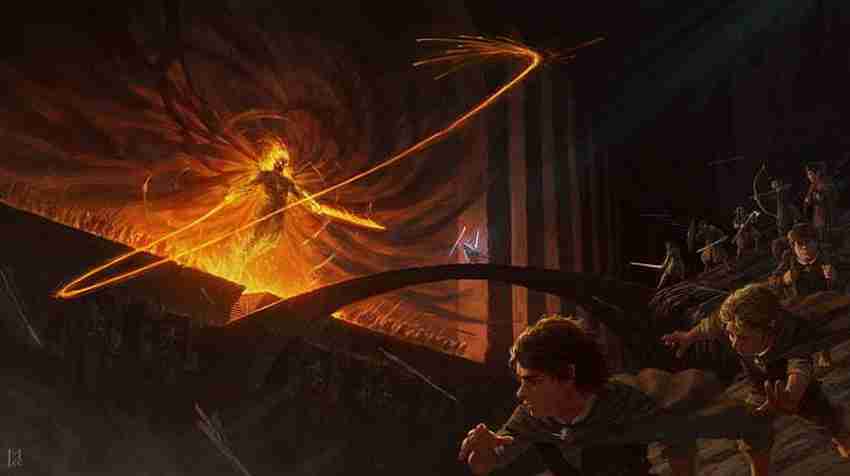 Lord Of The Rings Balrog Wallpaper Process Breakdown For My Latest
