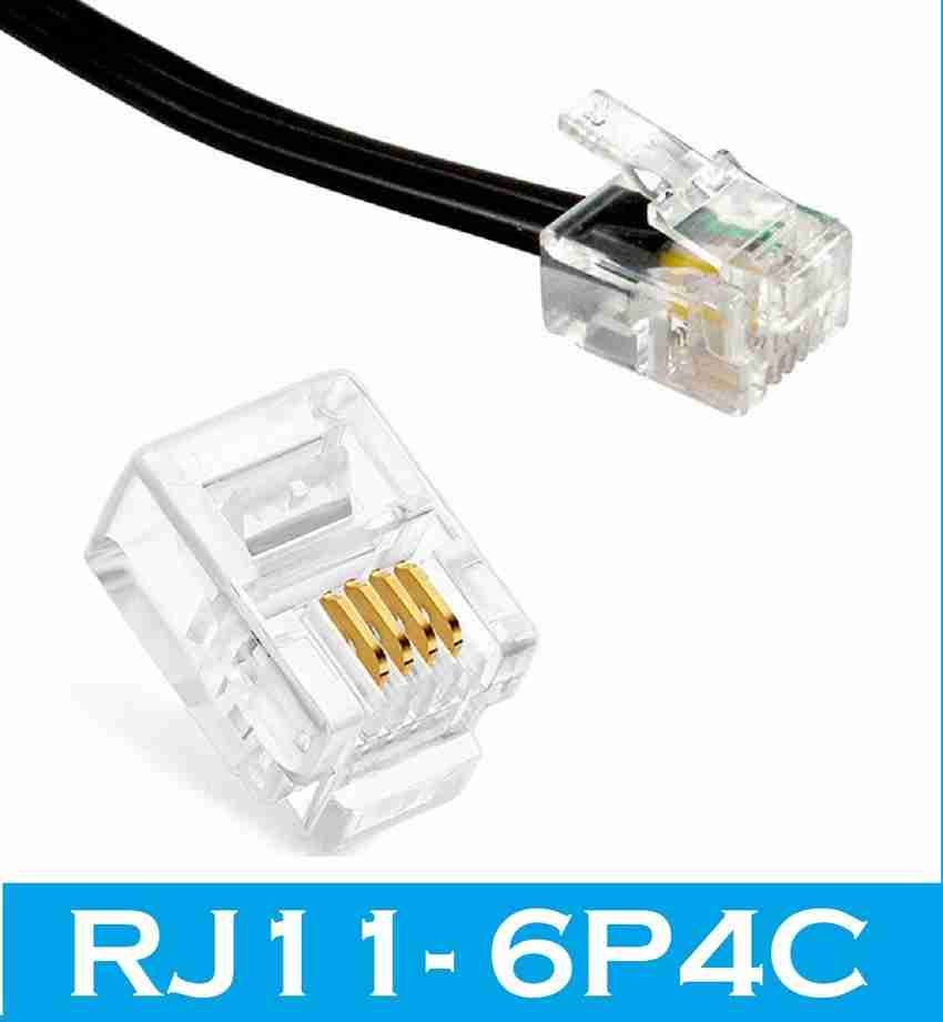 Rj11 Splitter 4-Pack 3-Way Telephone Splitter Wall Jack Adapter - RJ11 ...