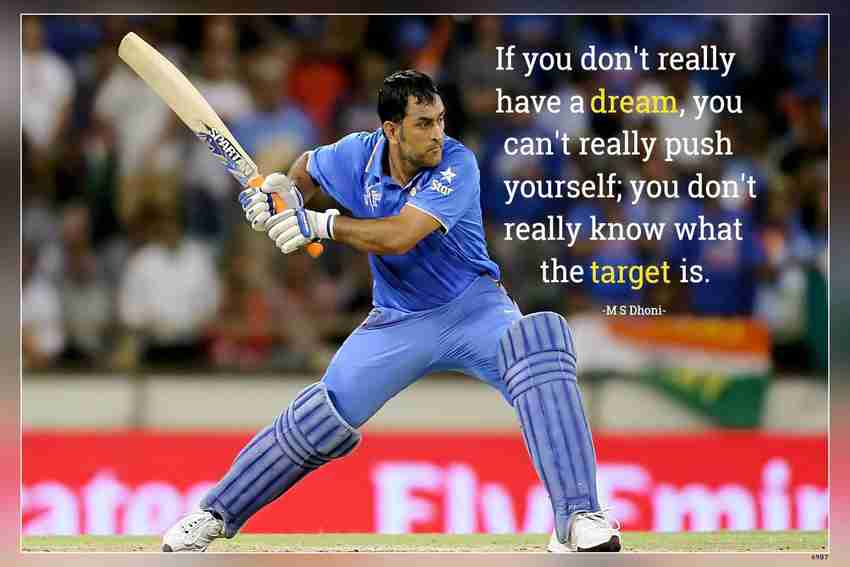 Images Of Dhoni With Quotes Spirit Of Sport M S Dhoni Quote You