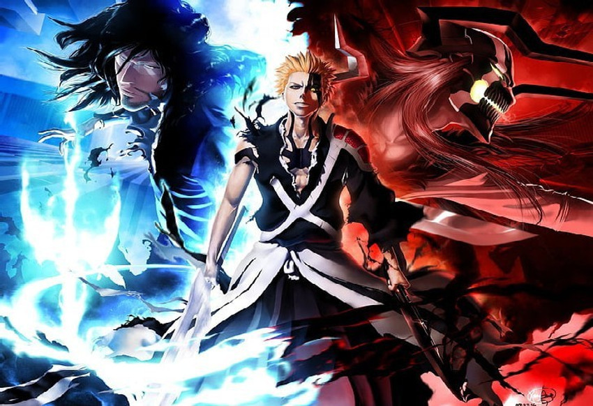 Hollow Ichigo Vs Ichigo Wallpaper Ichigo & His Hollow, Bleach, Swords,