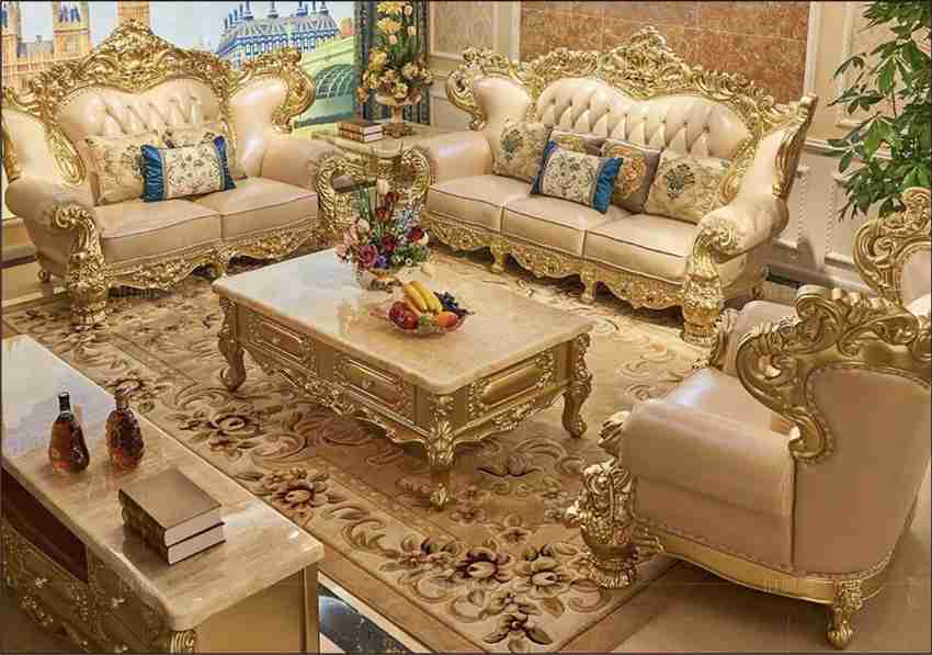 royal wood TEAKWOOD MAHARAJA SOFA SET UPHOLSTERY SUEDE Fabric 3 2 1 Sofa Set Price in India Buy royal wood TEAKWOOD MAHARAJA SOFA SET UPHOLSTERY SUEDE Fabric 3 2 1 Sofa Set online at Flipkart