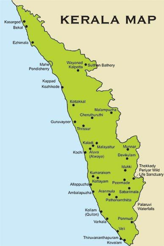 Kochi Kerala Map