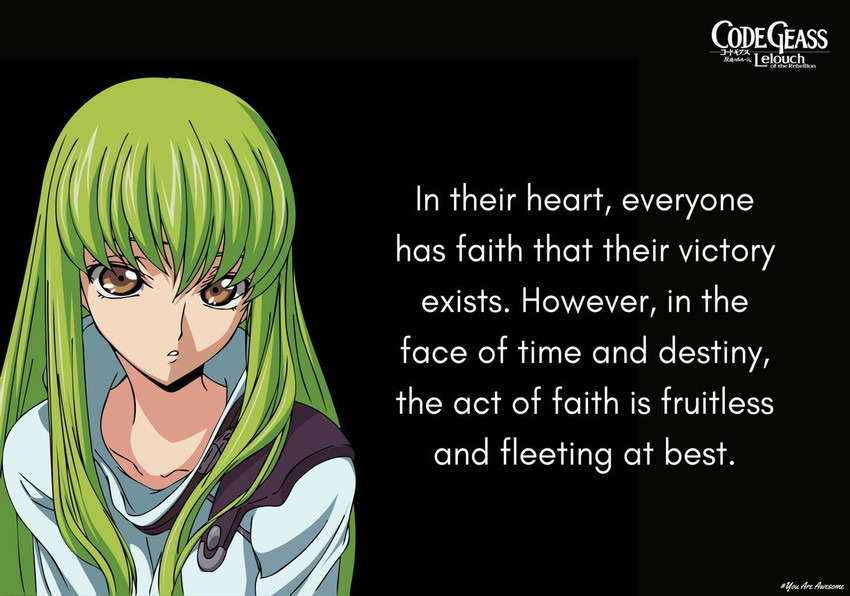 Code Geass Quotes 15 Of My Favorite C.C. Quotes That Created Amazing