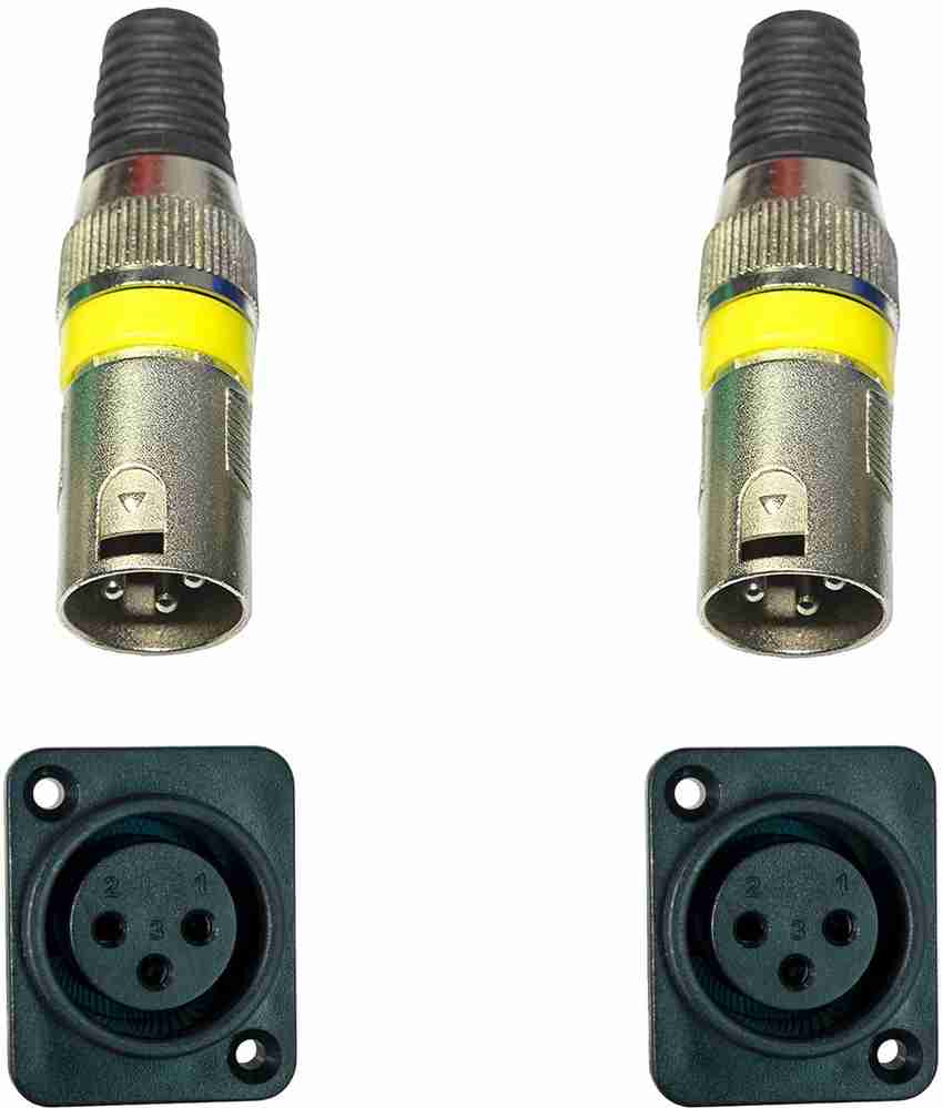 Xlr 3 Pin Connectors Male Female 3 Pin Line Female Cannon Type