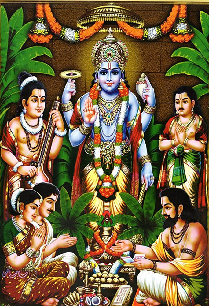 Shree Satyanarayan Image Shri Satyanarayan Katha (Marathi Edition)
