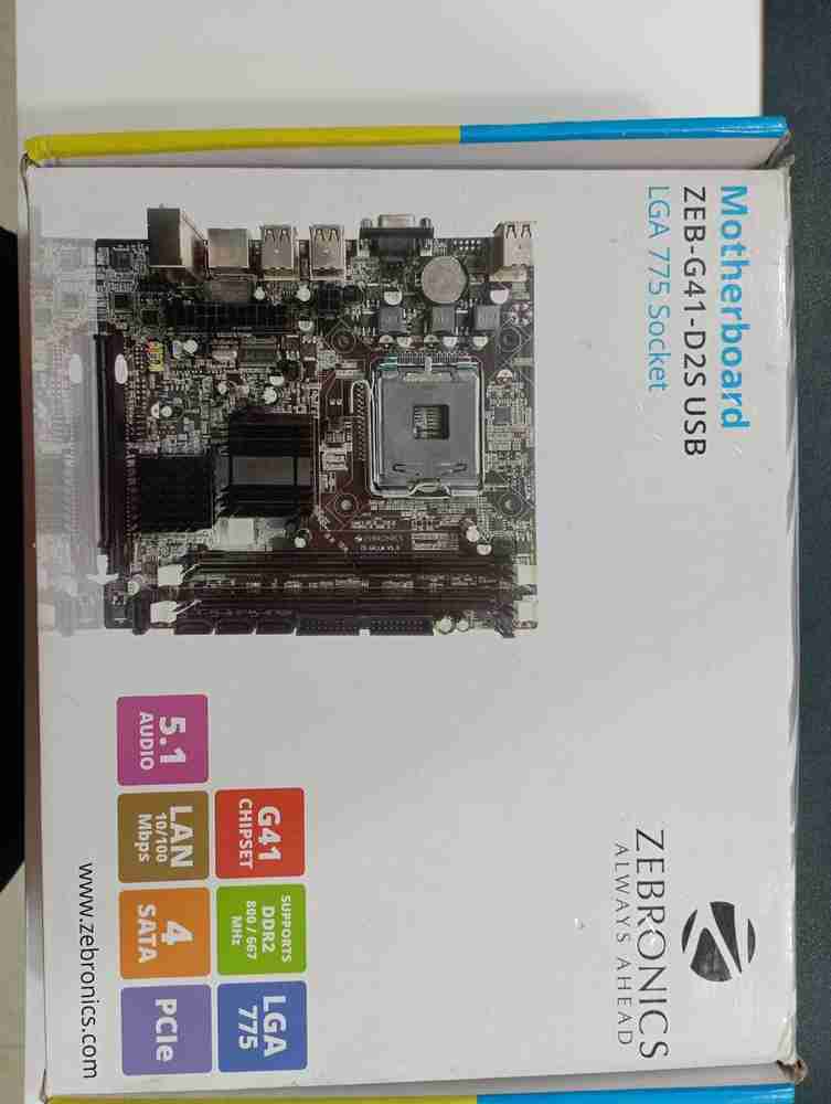 Zebronics 41 D2 Motherboard With 266 Ghz Intel Core2 Duo ZEB H310 D4