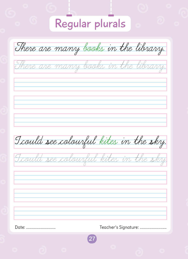 Cursive Writing Worksheet For Grade 3 Australian Handwriting Practice