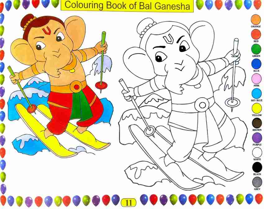 ganesh coloring pages for kids