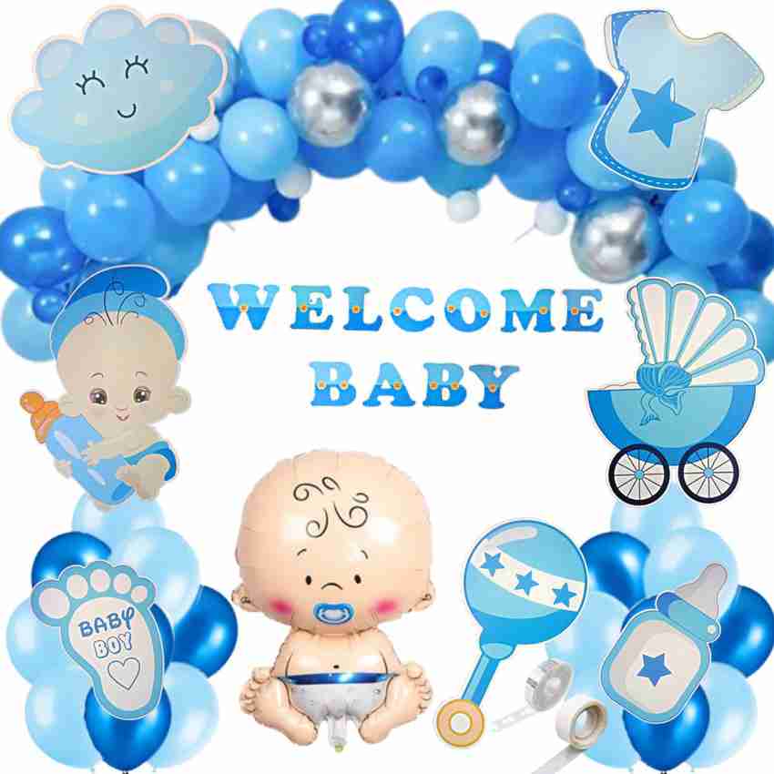 Welcome Baby Boy Shower Welcome Baby Shape Balloon Kings