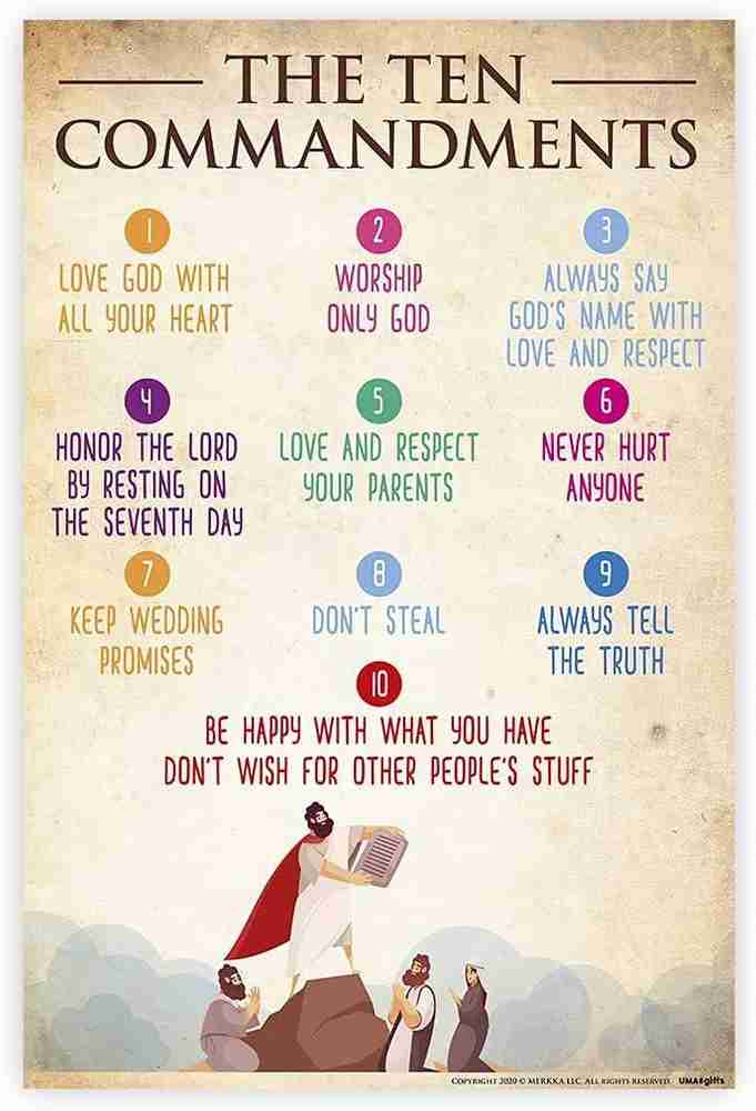 Bible Ten Commandments Printable 15 Free Printable 10 Commandments