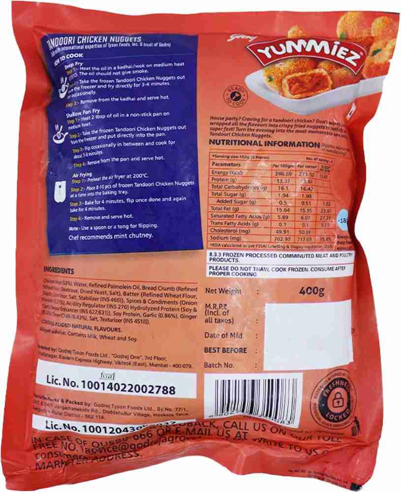 how to cook yummiez chicken nuggets