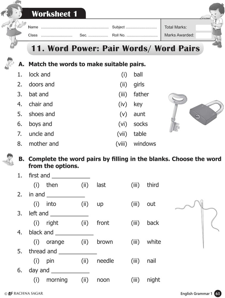 Free English Worksheets For Class 1 Cbse Grade 1 Science Worksheets