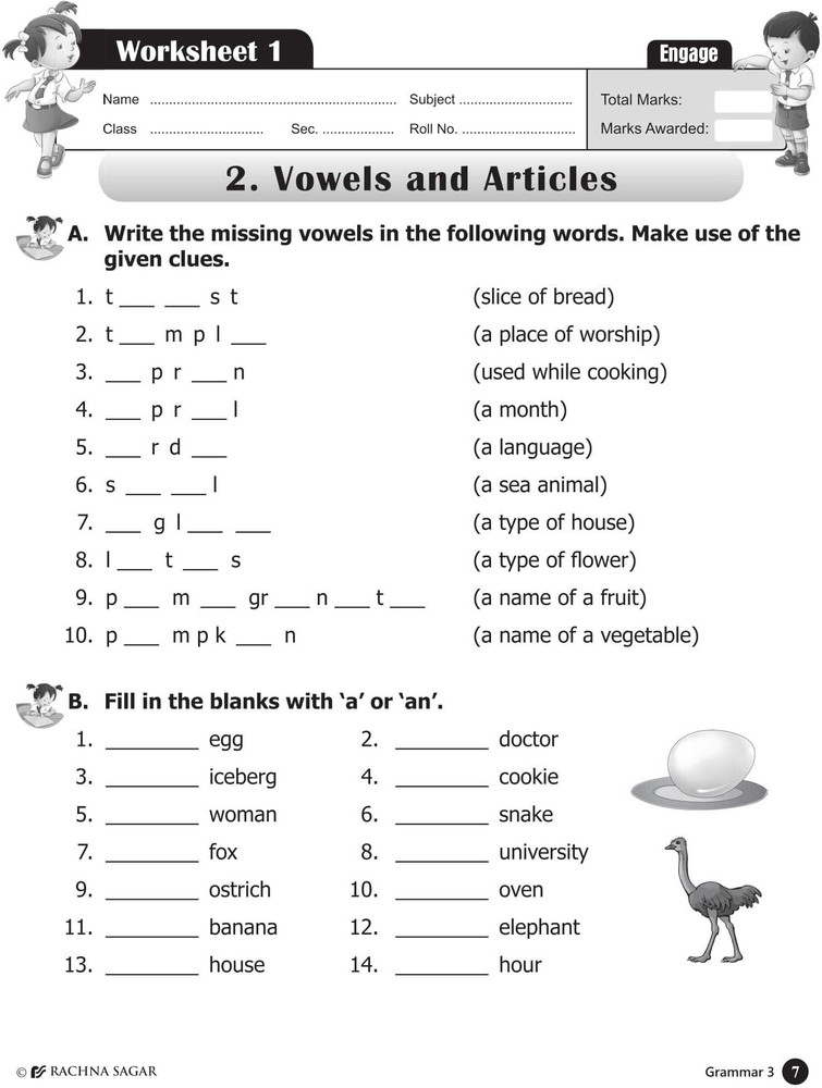 Grade 3 Worksheets English Language